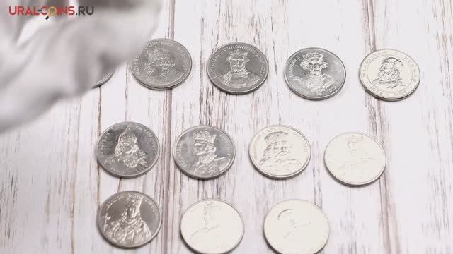 Польша набор из 12 монет Короли Польши 1979 - 1989 года