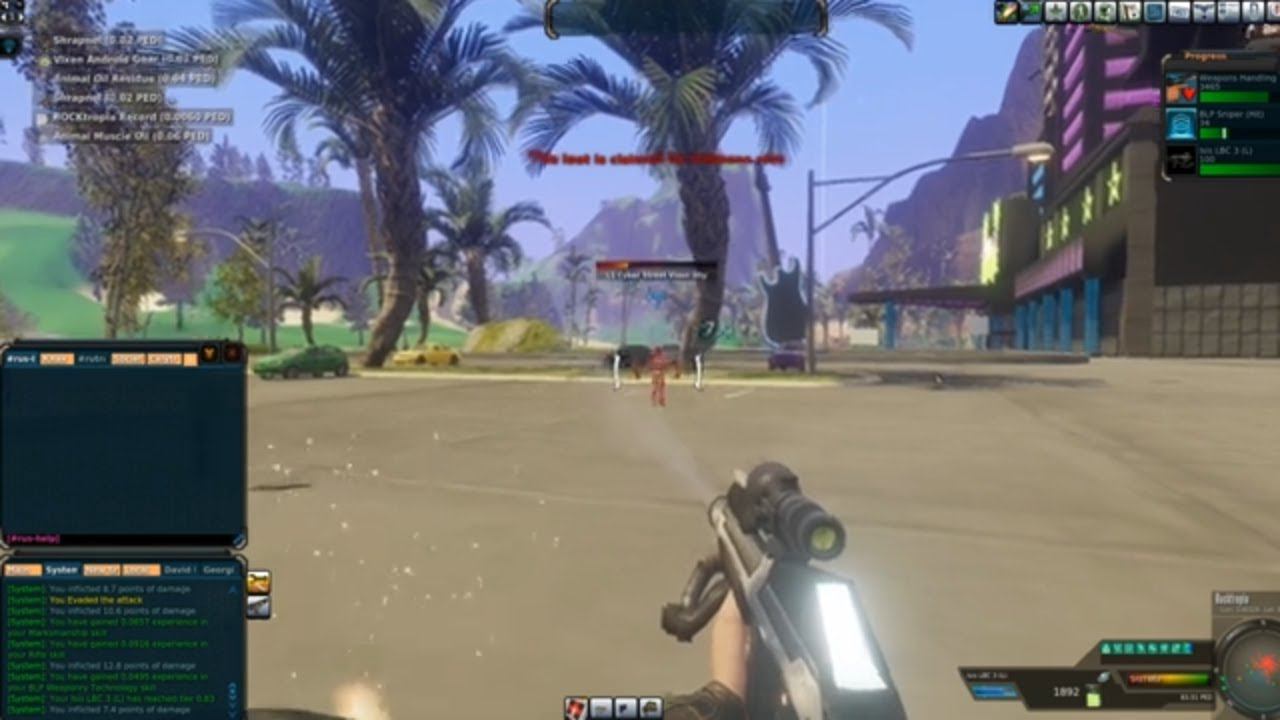 Entropia Universe. На Роке решил отшлепать девок )