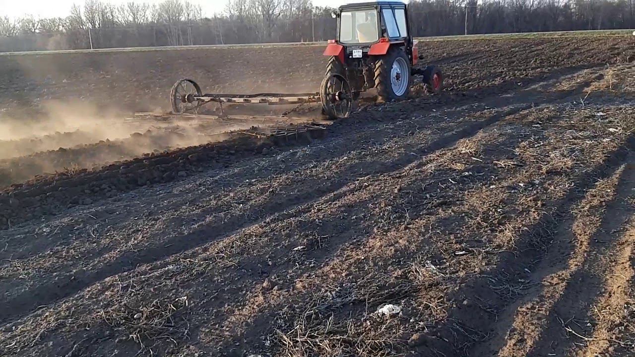 Боронование под арбуз 1 день 11.04.2019 г