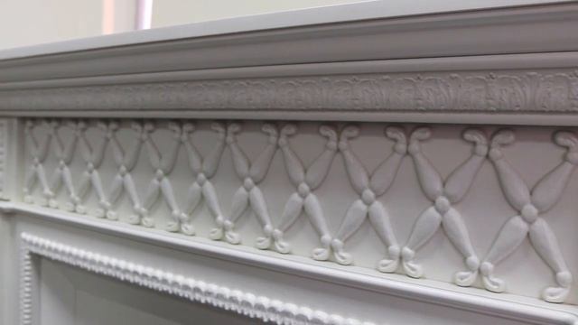 Каминокомплект Alexandria с очагом Majestic BR белый дуб ВИДЕООБЗОР