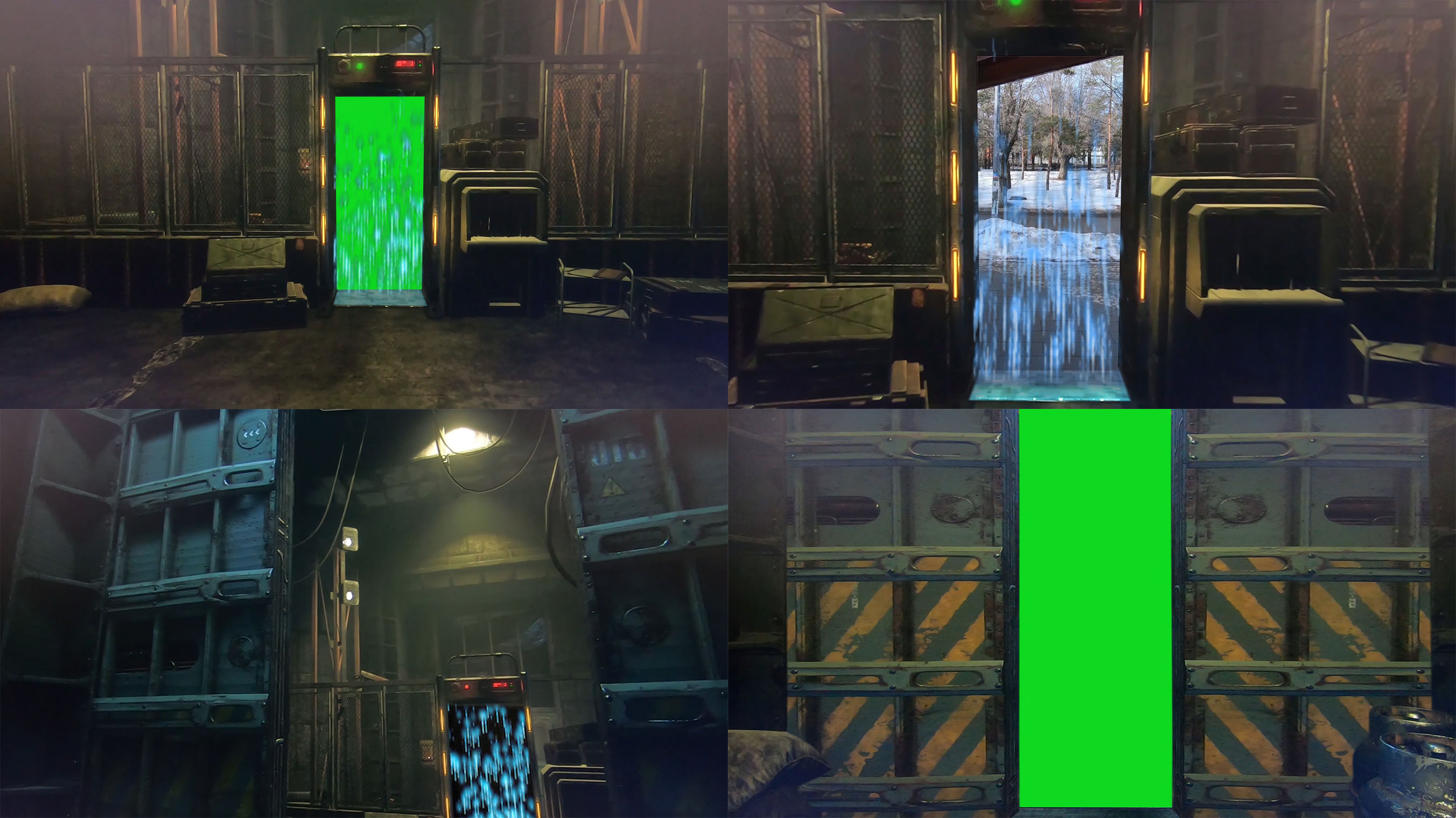 Футаж на зеленом фоне. Рамка металлодетектора на зеленом фоне. Портал на зеленом фоне