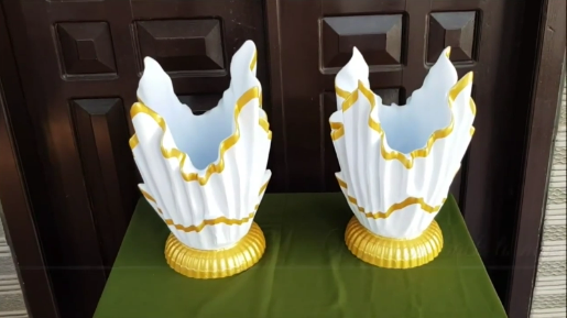 Сделайте два горшка, чтобы они выглядели роскошно и круто, из использованной ткани #1 !