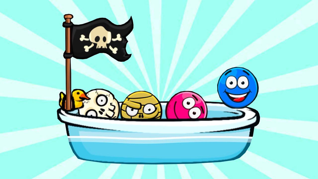 КРАСНЫЙ ШАР. Затерянный остров. Серия 1. ИГРА Red Ball на Хвостик ТВ