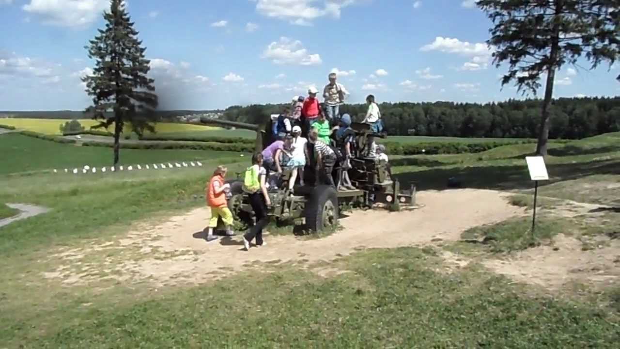 Линия Сталина. Зенитное орудие