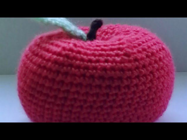 Как связать яблоко крючком.
