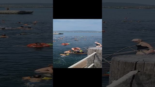 Народ купается в море на частном пляже отеля // Alean Biarritz Family 4* ultra all inclusive, Геленд