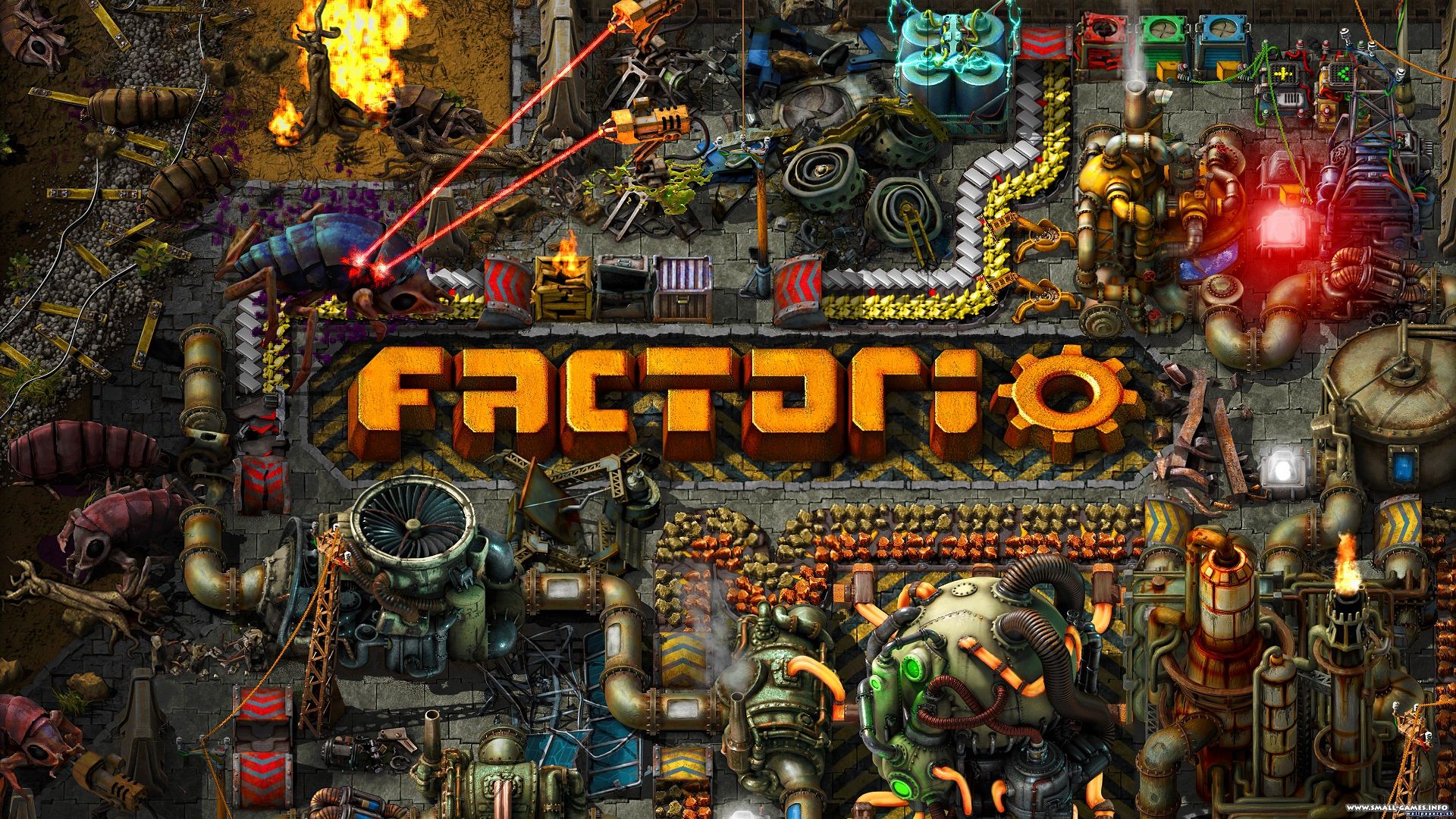 Factorio - часть 1. Учимся строить завод.