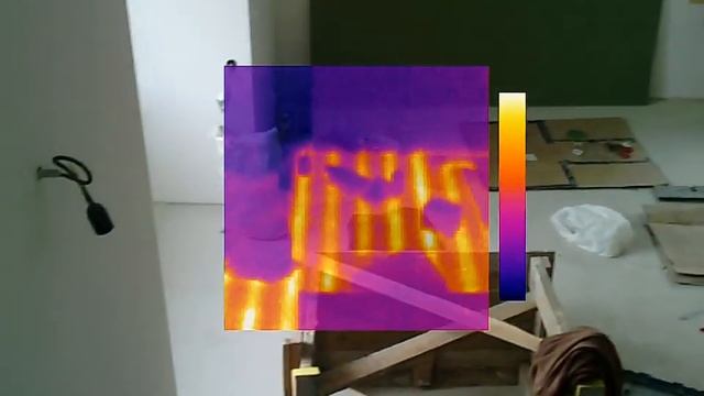 № 35. Фольгированный элемент ГВЛ многоуровневая квартира разогрев съемка через 1 час