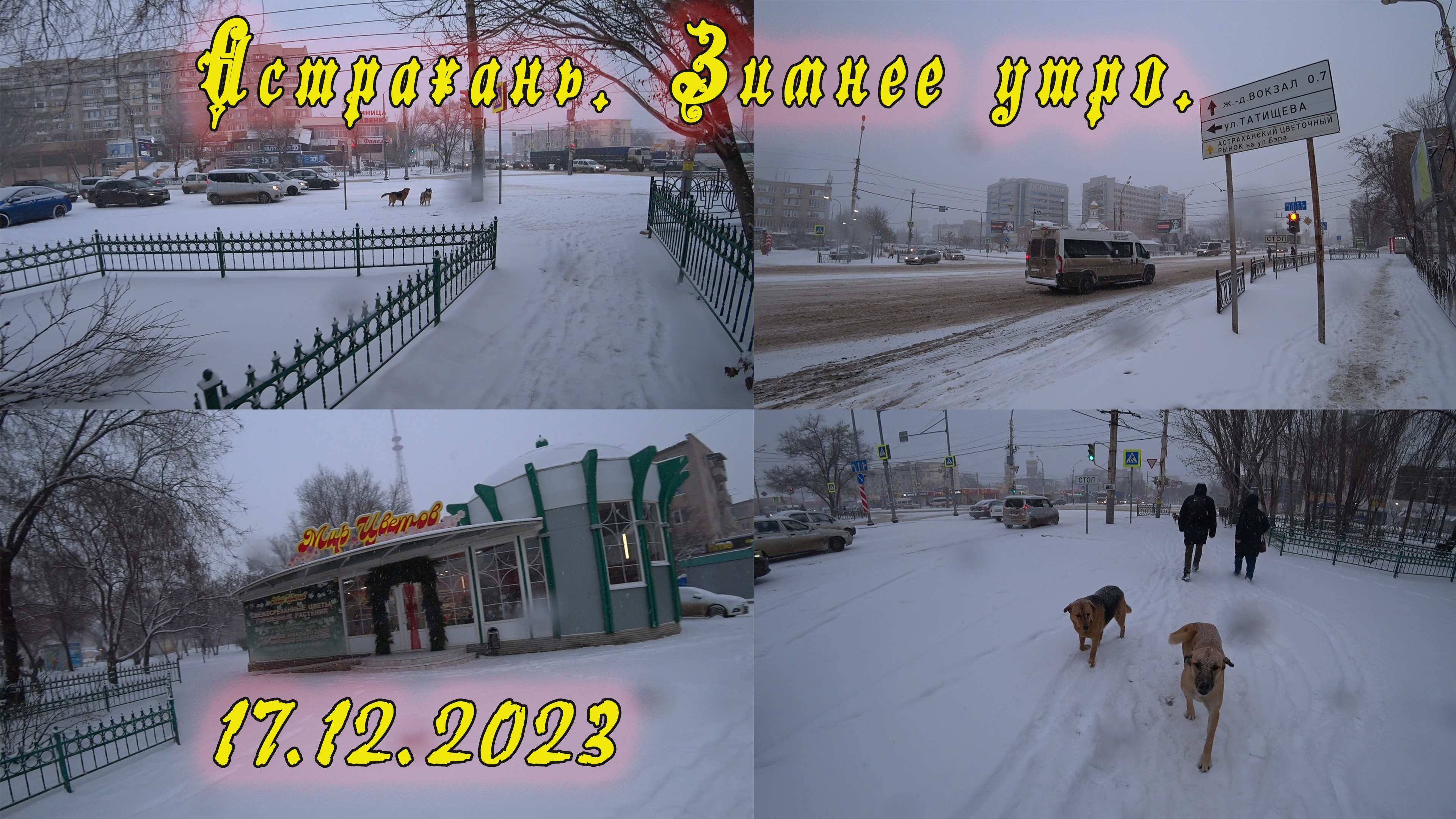 Астрахань. Зимнее утро. 17.12.2023.