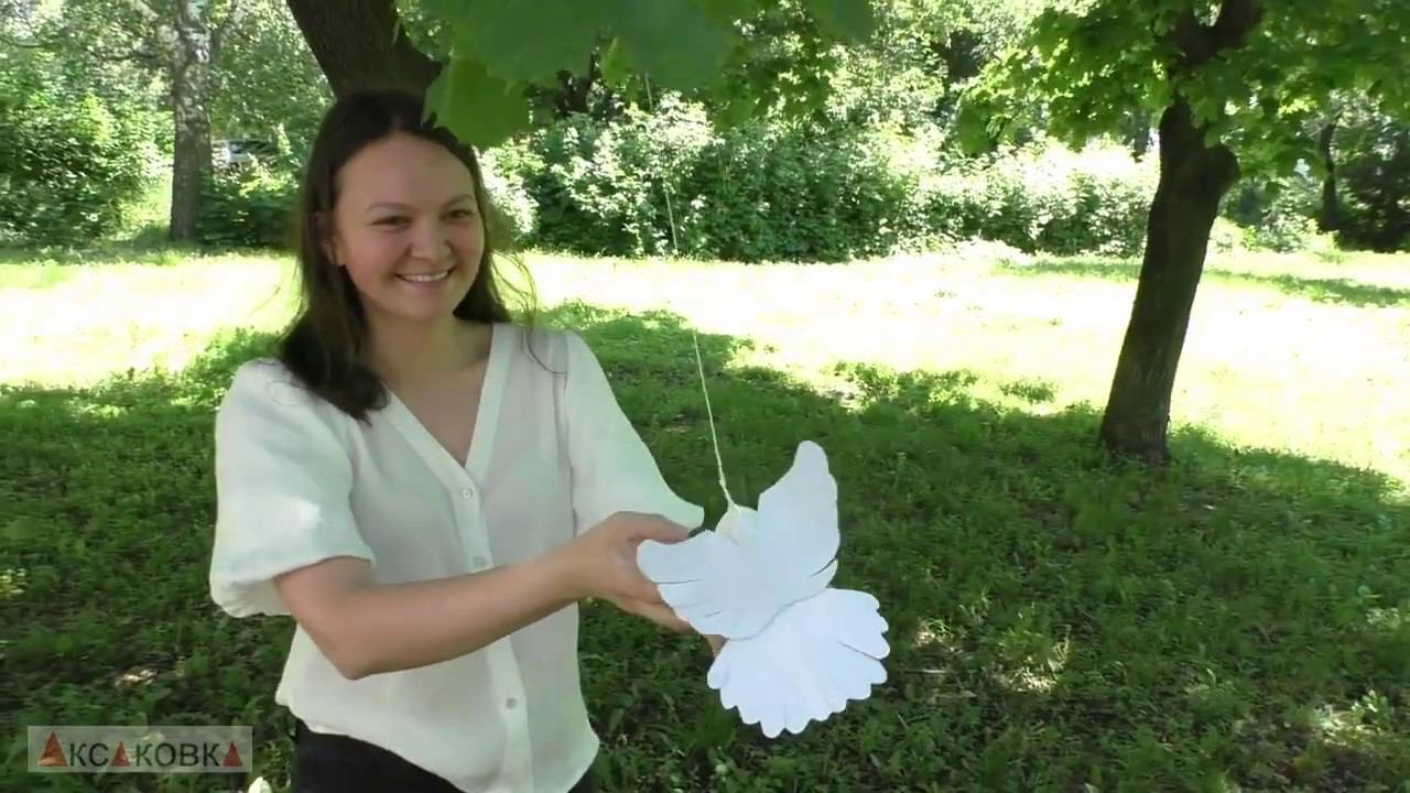 Делаем бумажного голубя