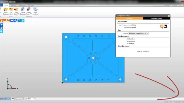 2. Учебные материалы Edgecam. Загрузка и расположение модели для фрезерования