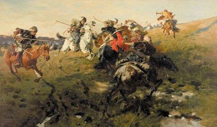 Казаки верхом