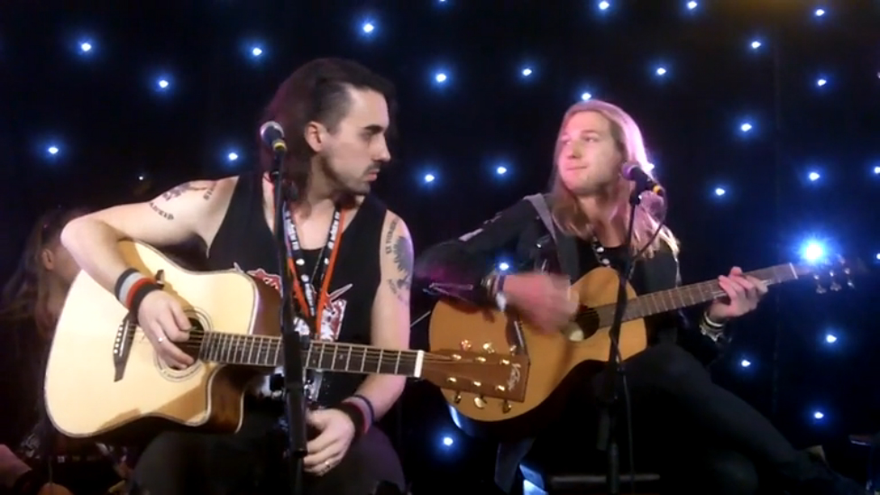 CRAZY LIXX - Outlaw (Acoustic, Live @ Hard Rock Hell United, North Wales, March 2015)