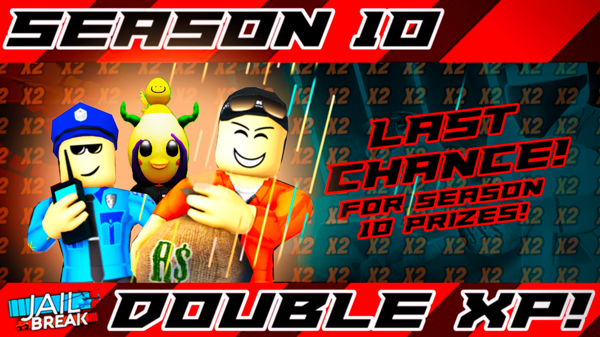 ДВОЙНОЙ ОПЫТ! DOUBLE XP в JAILBREAK! 2022  ▷ Roblox