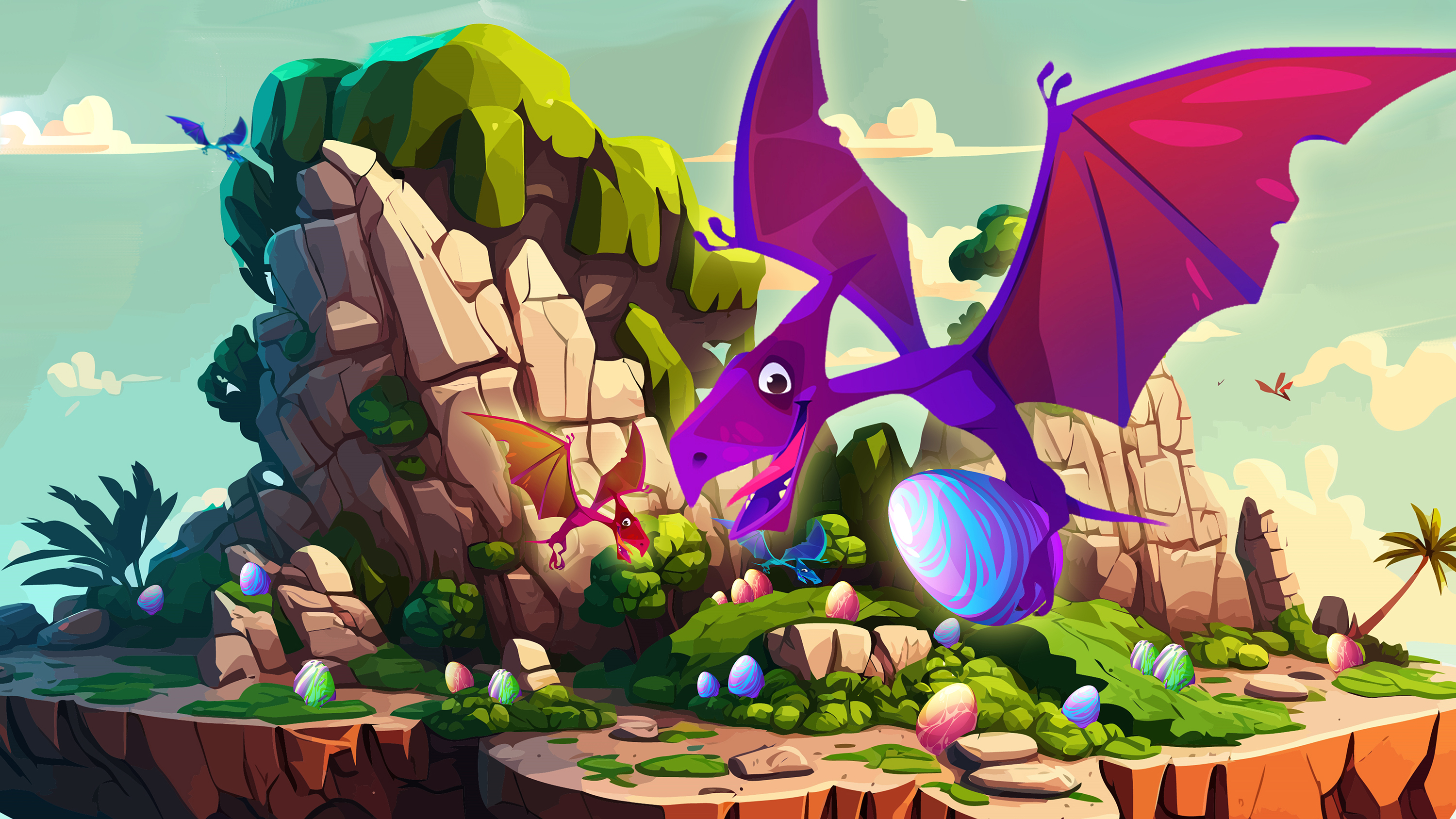 "Остров Птеродактилей" из игры "Диноленд" от Canicula Games