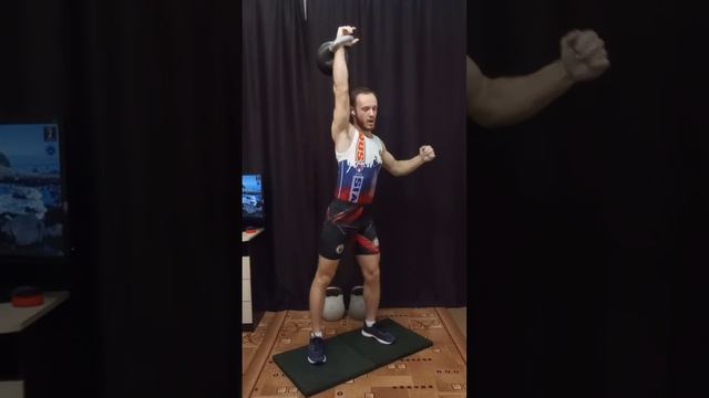 Рывок гири 24кг 213 раз