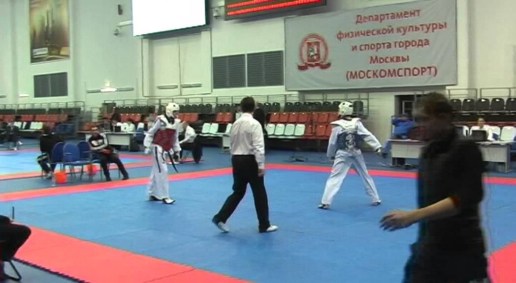Taekwondo WTF. Первенство Москвы 16.02.2013 Христолюбов-Абыев