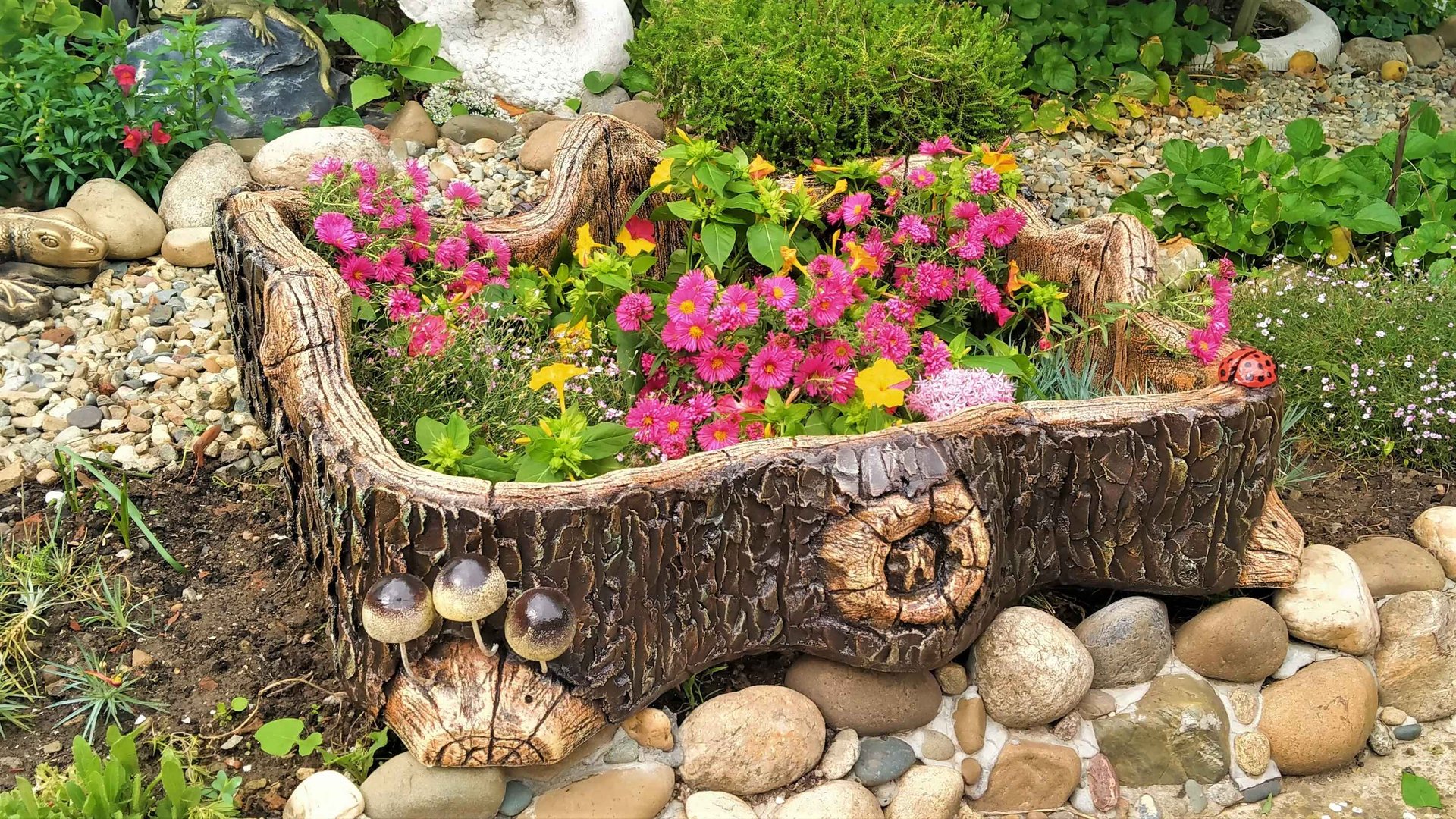 Клумба оградка из цемента своими руками