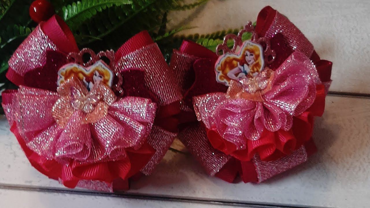 МК. Такие бантики захочет любая модница. Шьются из репсовой ленты шириной 4 см.