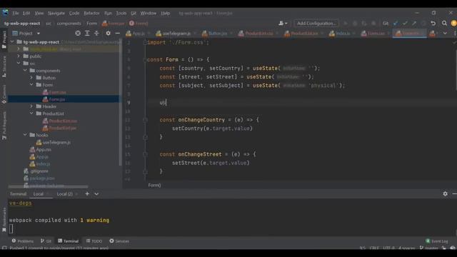 Web app TELEGRAM Бот на node js и React. Интернет магазин и форма обратной связи в телеграмм боте