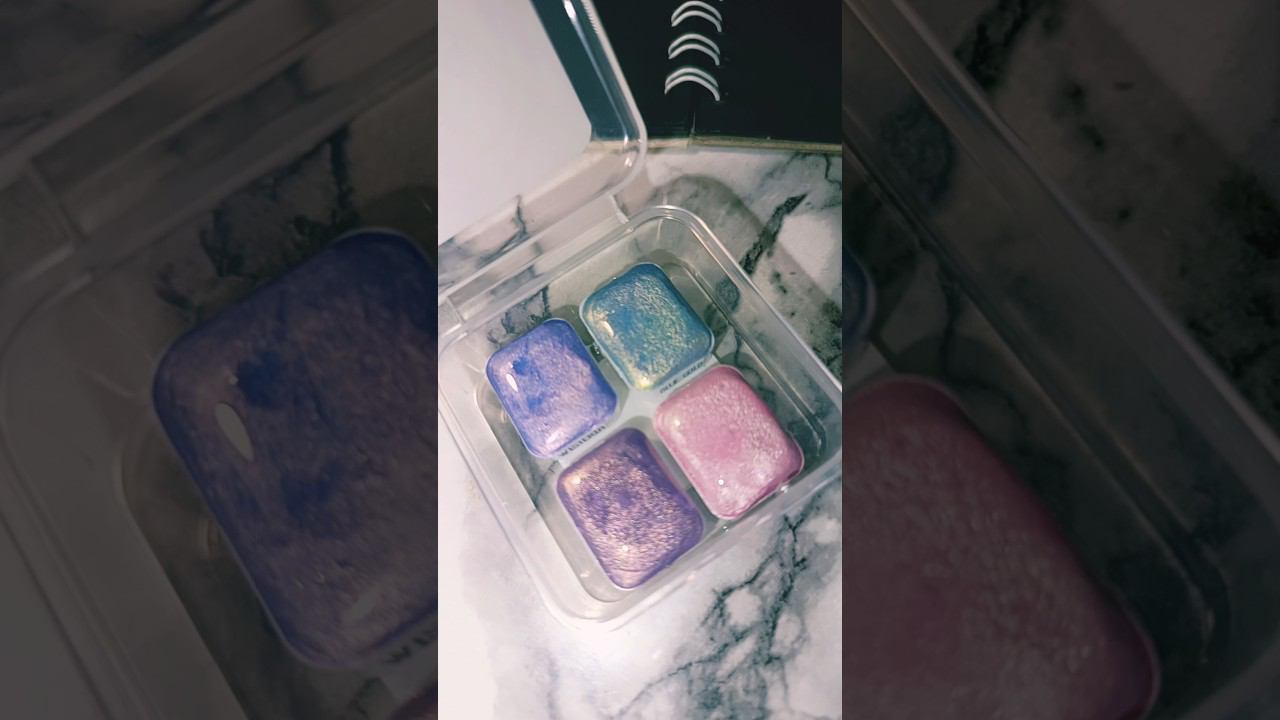 Блестящая акварель Rainbow #акварель #watercolor #rainbow