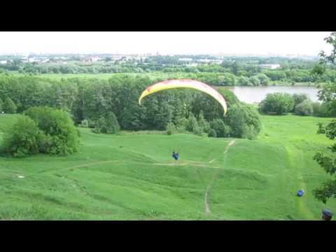 Полёты на параплане в Коломенском 2013 июнь