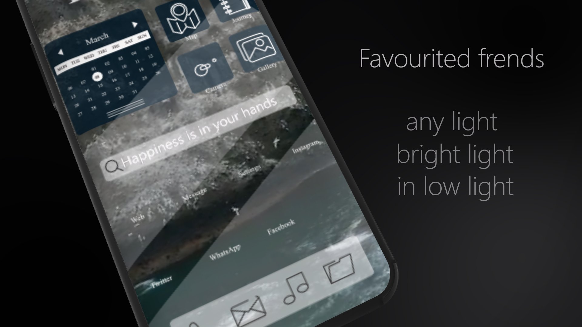 Презентация мобильного телефона. Ролик сделан с помощью Adobe After Affects+Element3D.