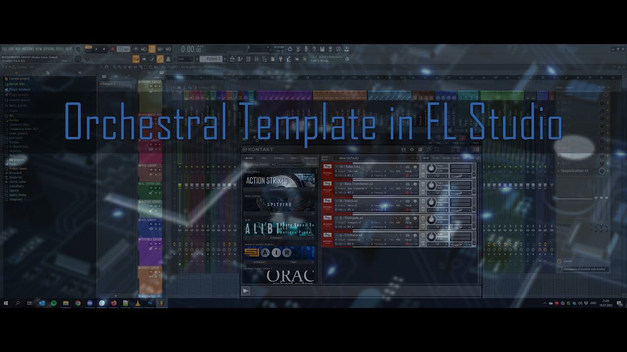 GVM6 - Создание шаблона для оркестровой музыки. FL Studio, Kontakt, MIDI Out, BRSO Articulate