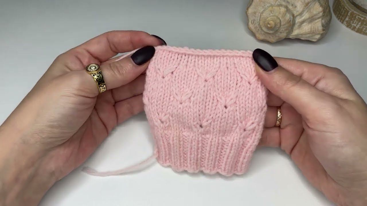 Узор Соломка спицами для джемпера, кардигана, шапки