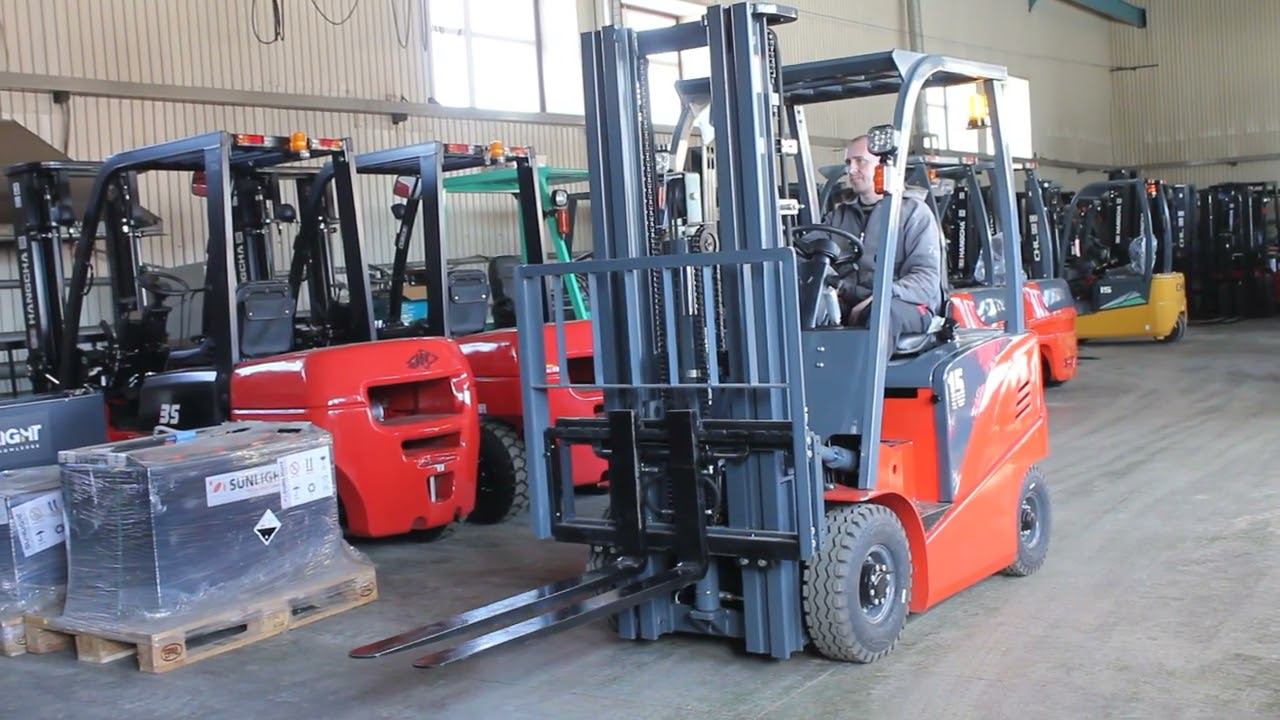 Электропогрузчик Kolman KMK15 4 8м боковое смещение вил