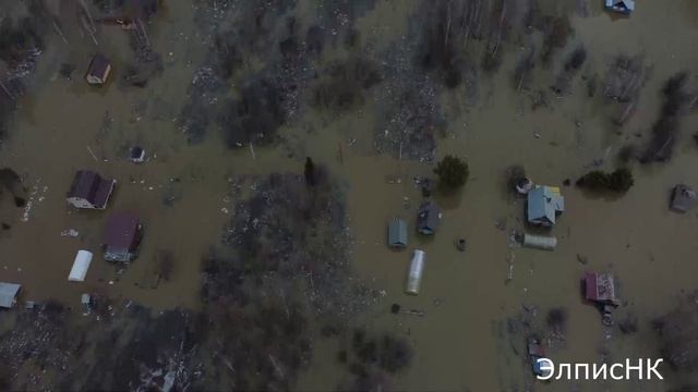 Наводнение 10 апреля 2022г. г.Калтан Кемеровской области.mp4