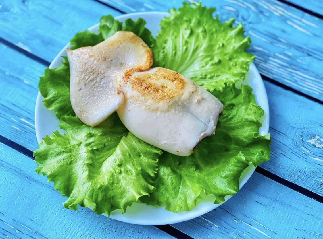 Кальмар фаршированный грибами!!!