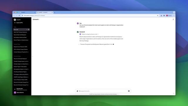 ScholarAI от ChatGPT для научных работ
