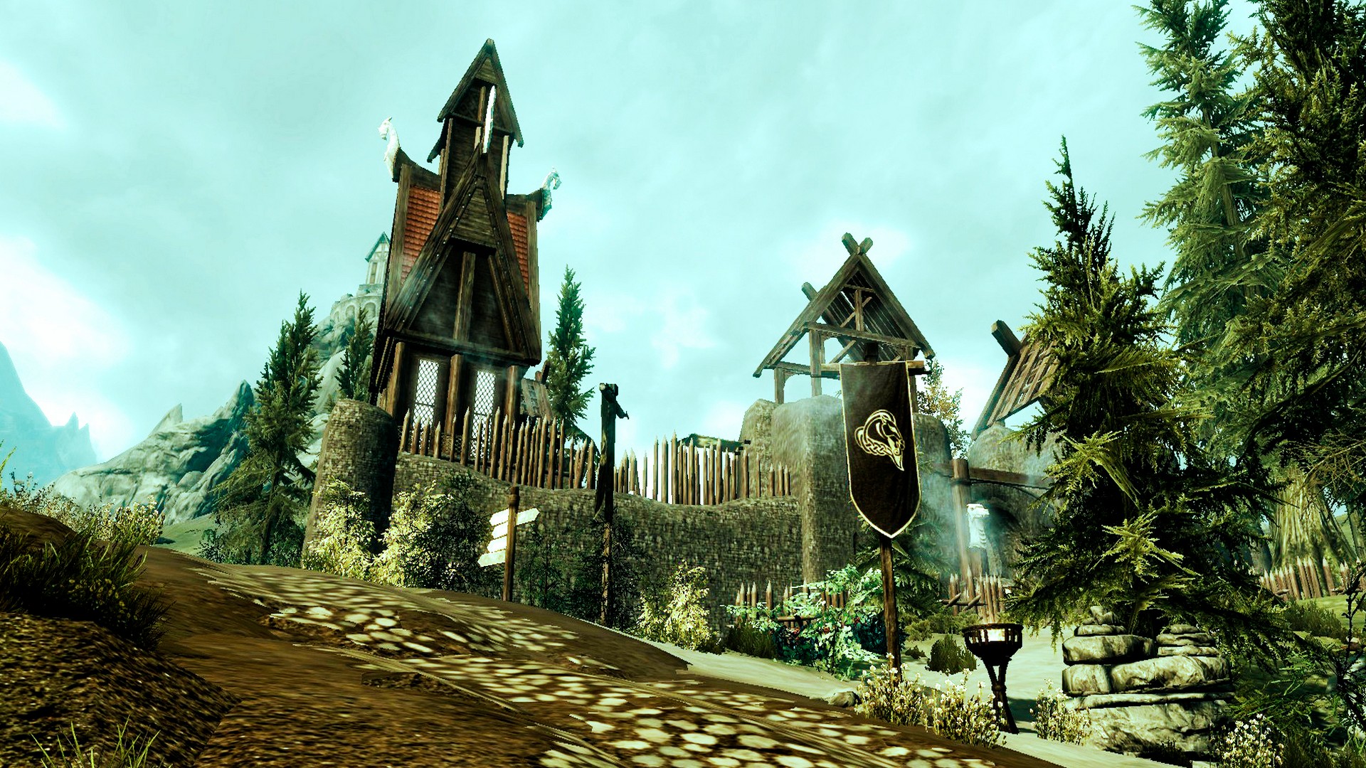 Белый сторожевой форпост Вайтрана. Skyrim Paladin Edition #28