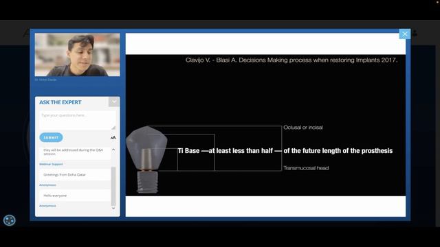 Victor Clavijo,DDS "Достижение оптимального результата на постоянных ортопедических конструкциях"