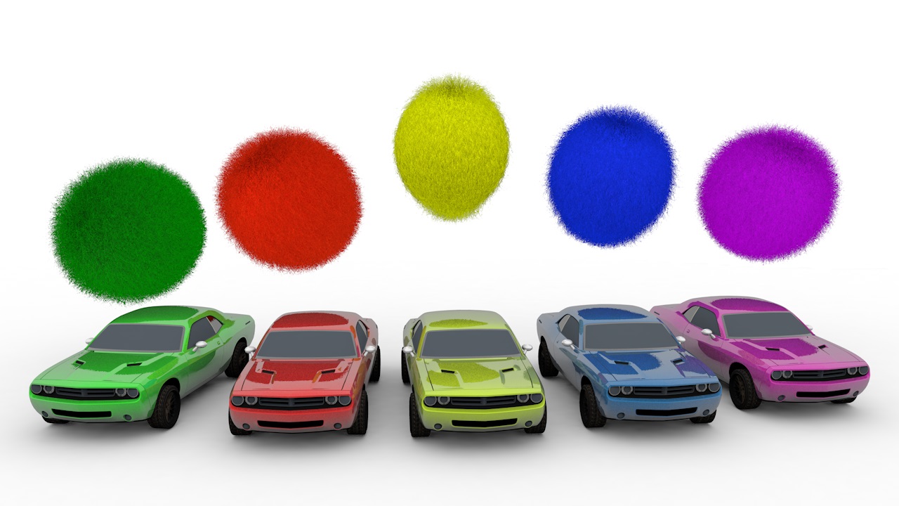 Про цвета и машинки для детей.Развивающая анимация для малышей.