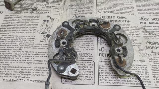 Ремонт генератора 312.3701 14в 55А 1ч замена диодного моста, проверка регулятора напряжения