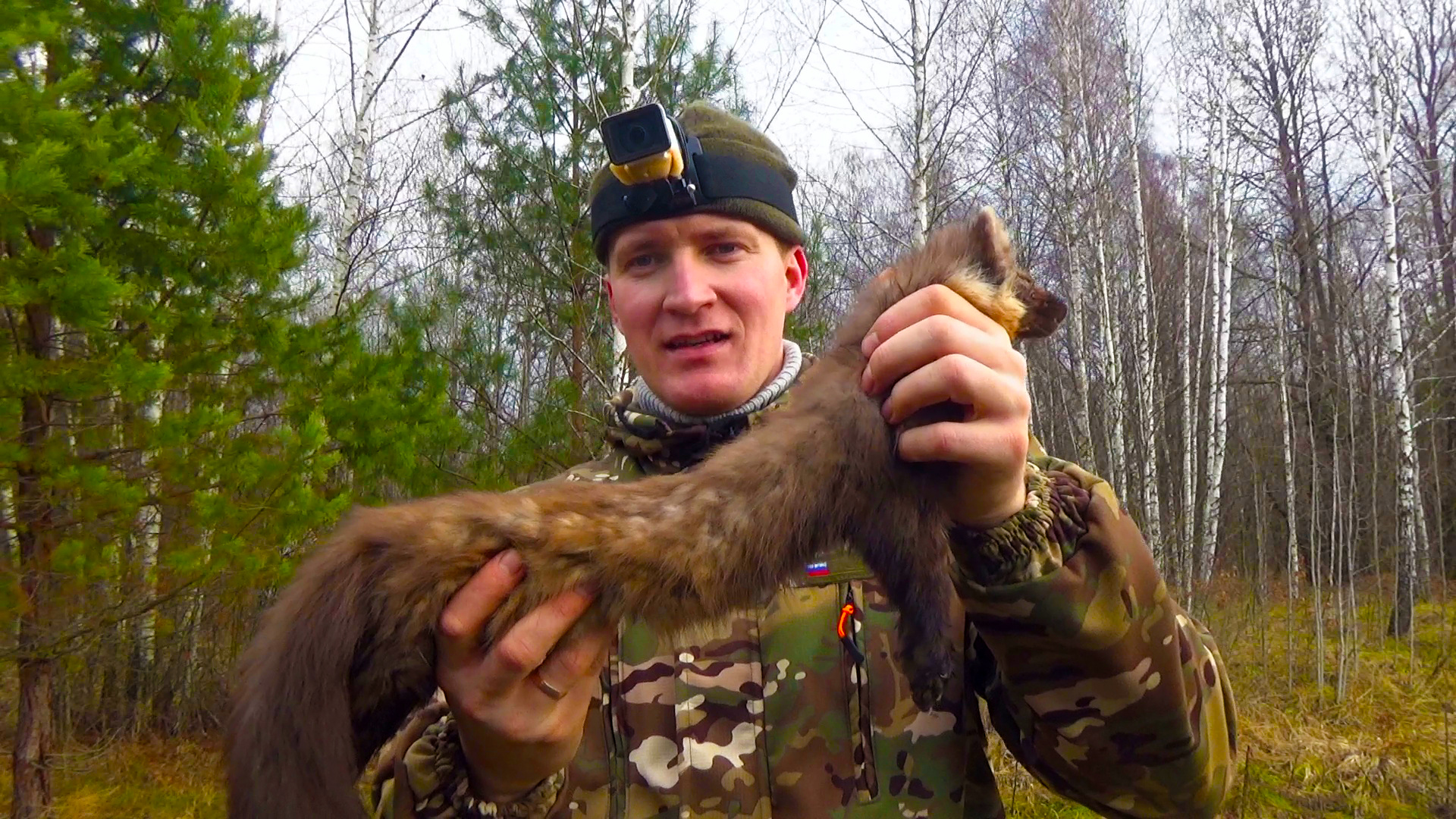 ПЕРВАЯ ПРОВЕРКА КАПКАНОВ НА КУНИЦУ. КОТЯРА