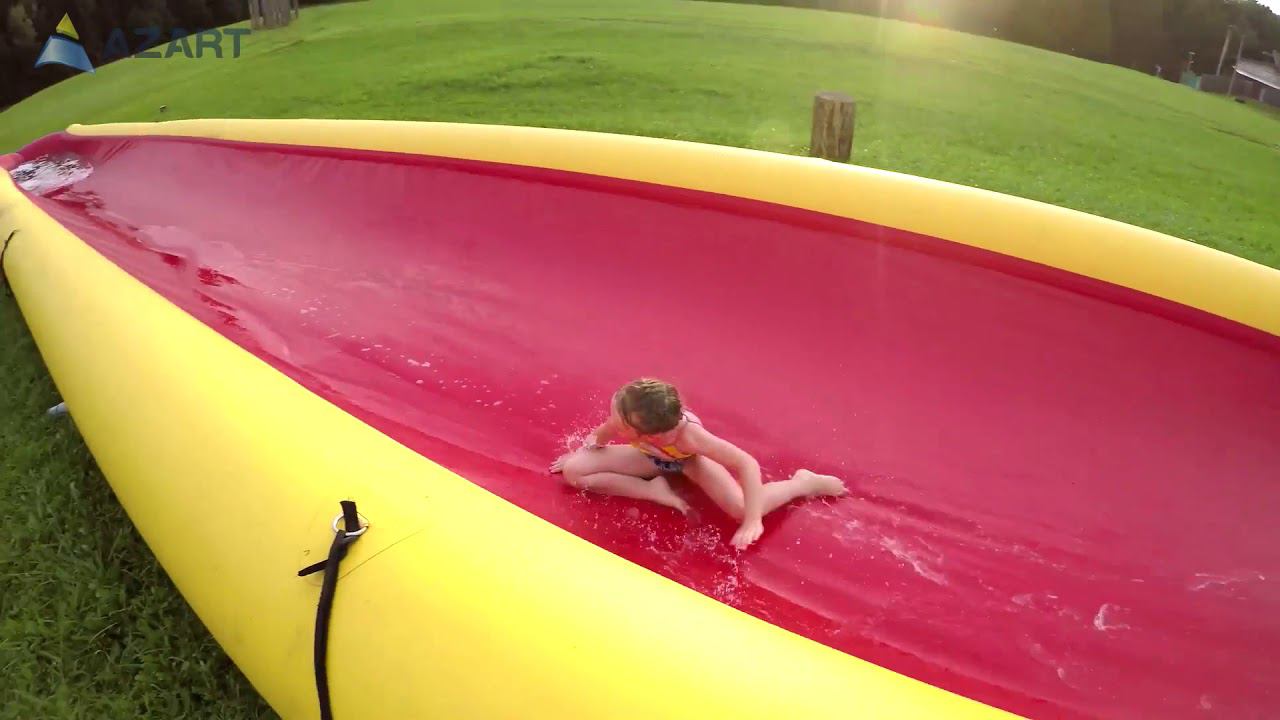 Надувная Турбо Горка спуск 50 метров