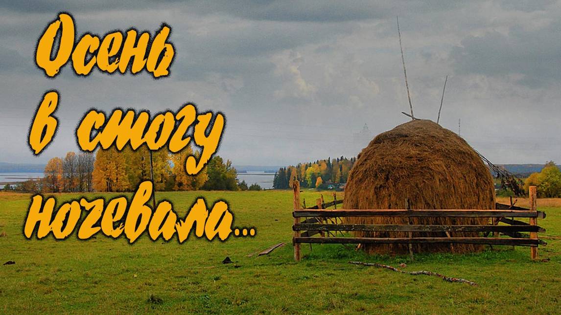 Осень в стогу ночевала...
