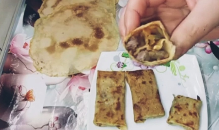 Ультра тонкие блинчики с мясом