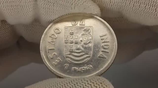 Индия - Португальская 1 рупия, 1935 год.