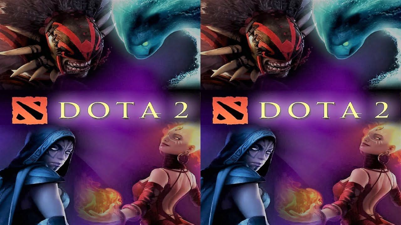Dota 2 3D video  SBS VR box google cardboard