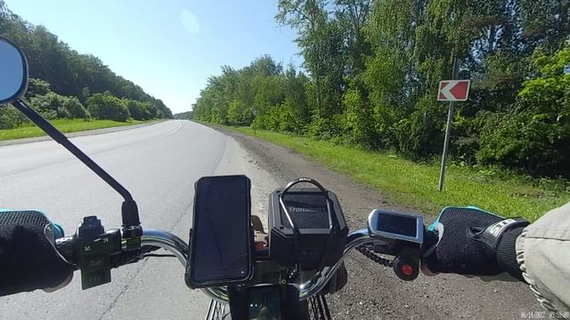 Поездка из Екатеринбурга в Далматово на электро велосипеде Minako V.8 PRO часть 18