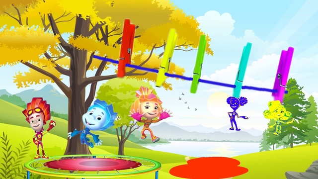 новая серия песенка 5 малышей герои мультиков прыгают