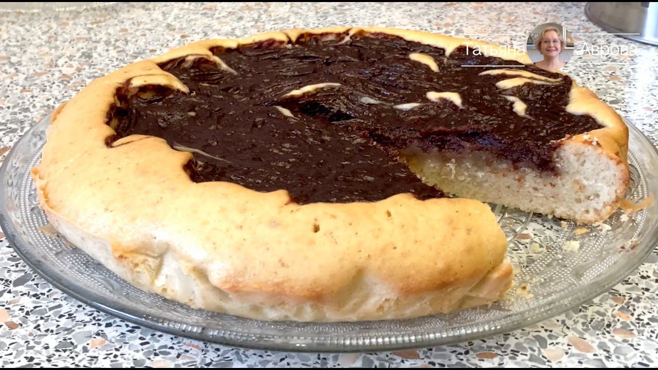 Очень вкусный пирог с  восхитительной бананово-шоколадной начинкой