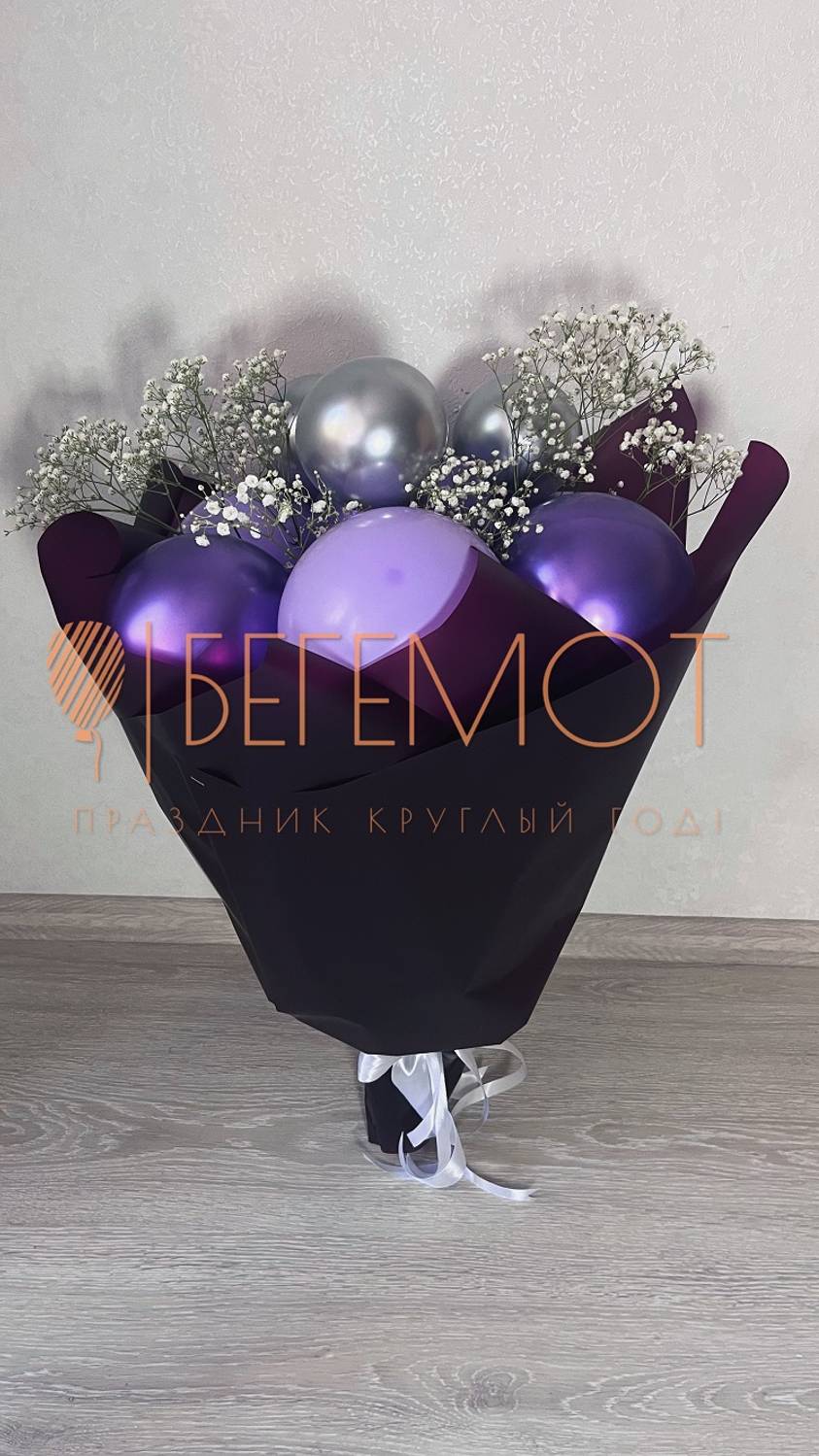 Как сделать букет из воздушных шаров с живыми цветами?