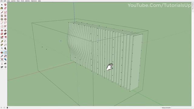 Undulating Wall in SketchUp