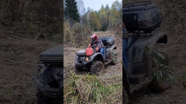 чуть не кувыркнулся на квадре