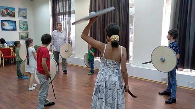 Тренировка русских дружинников X в. Проект "История рядом"